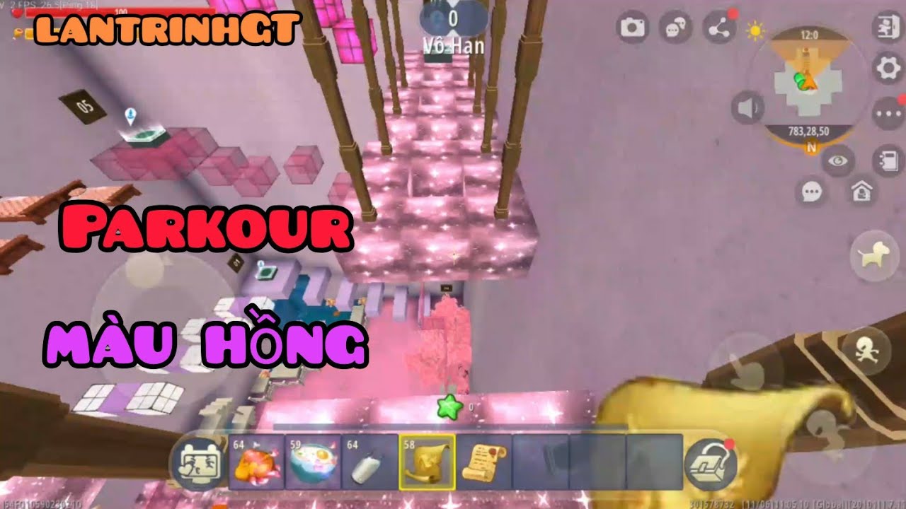 mini world Parkour màu hồng.💗💗💗💗 - YouTube