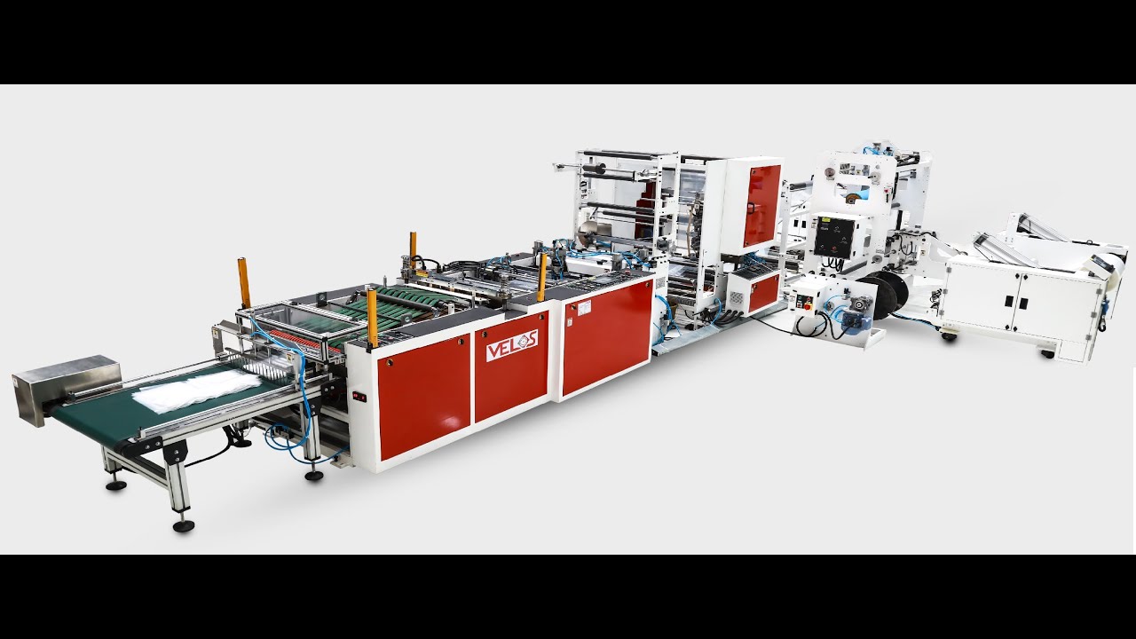 Side seal machine with String zip lock - YouTube