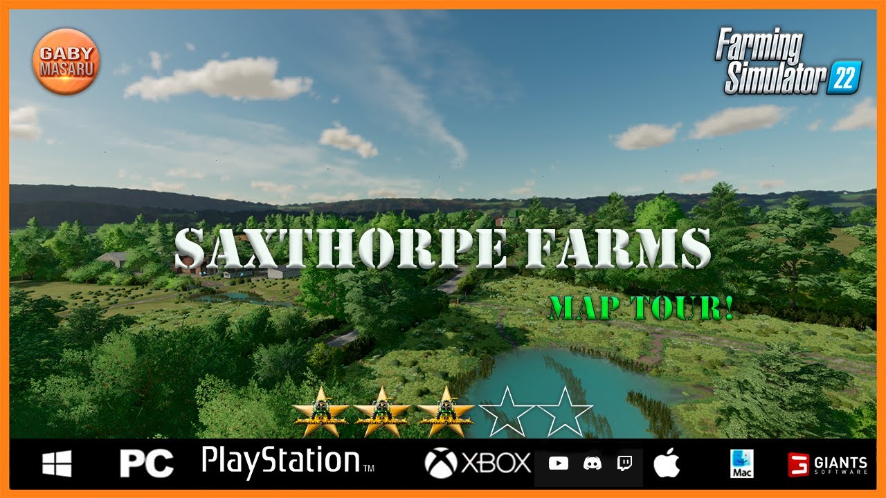 FS22 👩‍🌾 SAXTHORPE FARMS 👩‍🌾 Nuevos mapas. PC/MAC, PS4, PS5, XB1, XBS ...