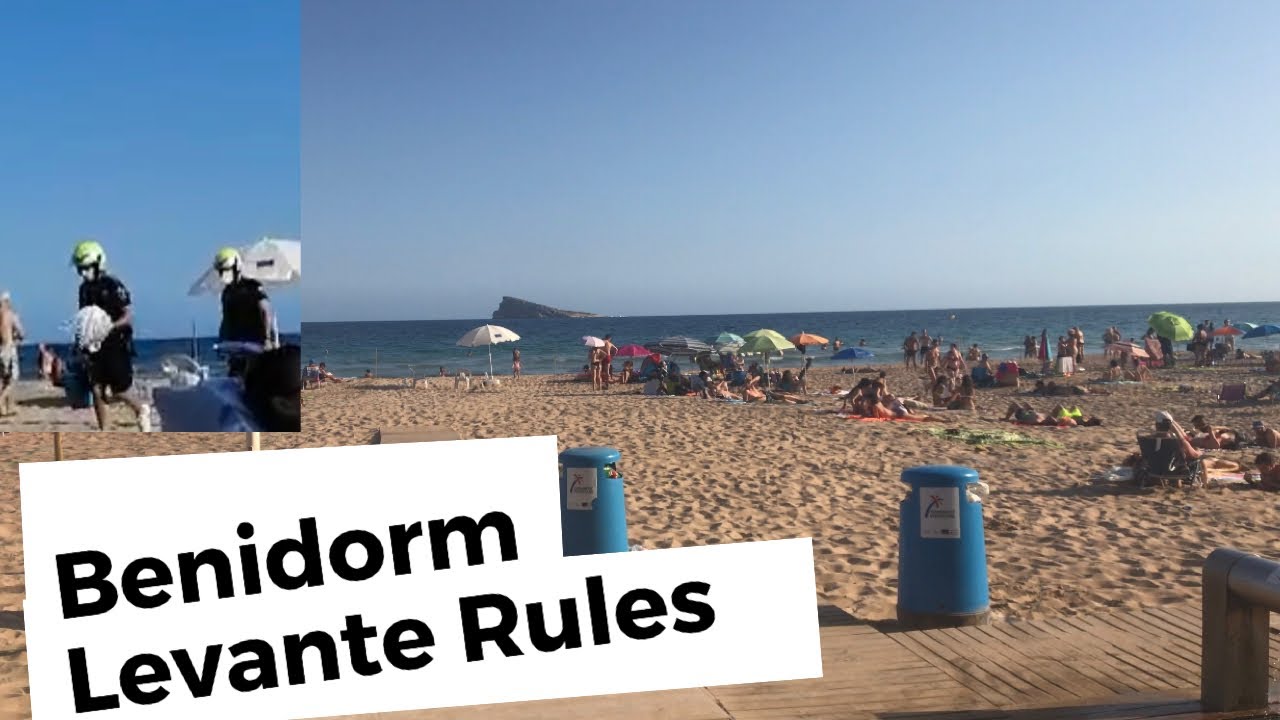Benidorm Beach Rules and Fight July 2020 - Levante Beach - YouTube