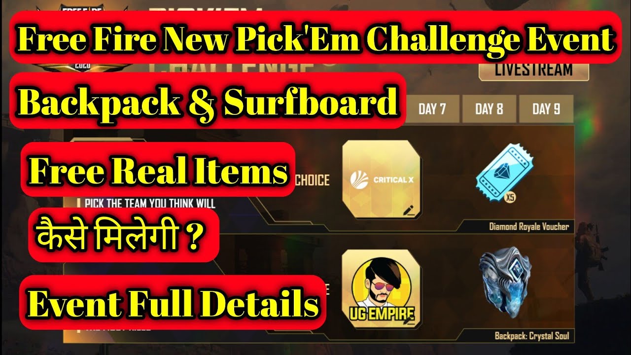 Free Fire New Pick'Em Challenge Event Full Details || Free Fire New ...