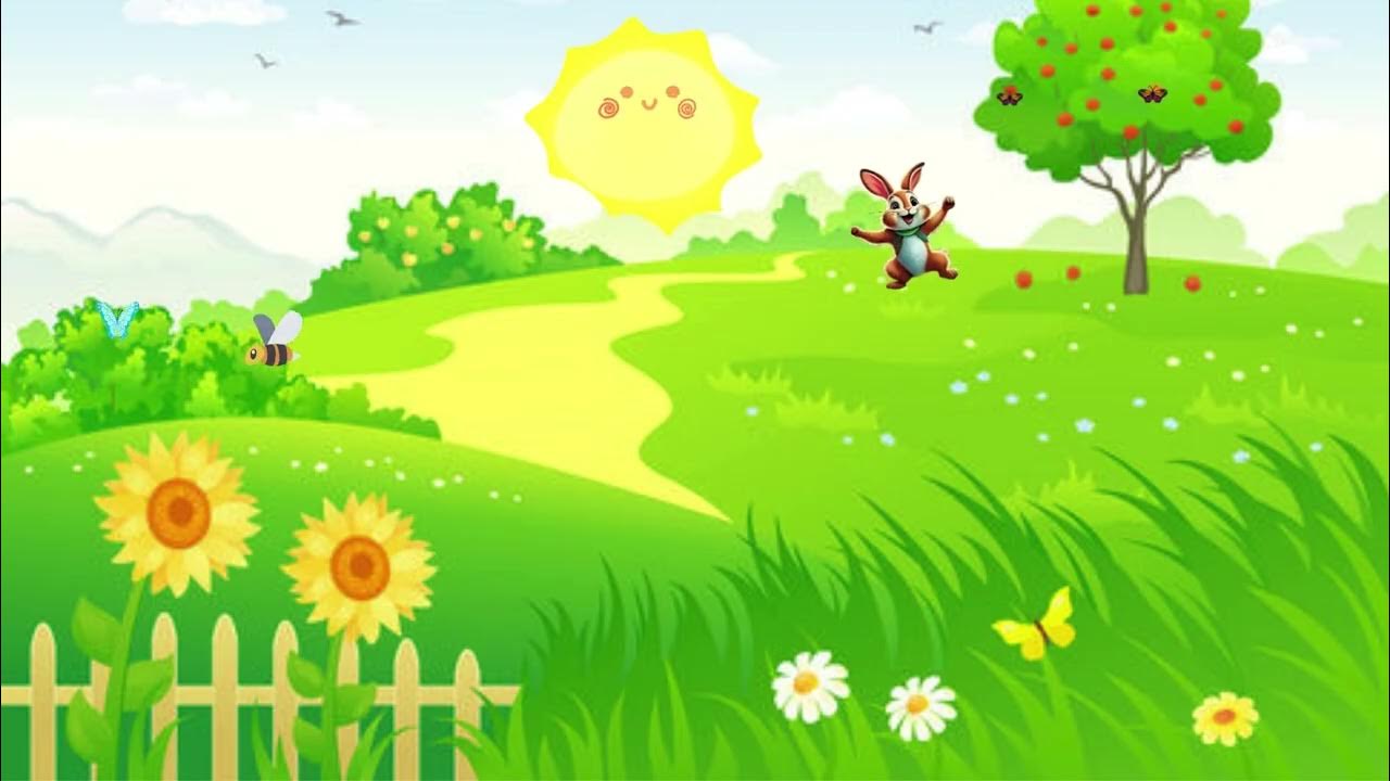 Hop hop little bunny poem for kids - YouTube