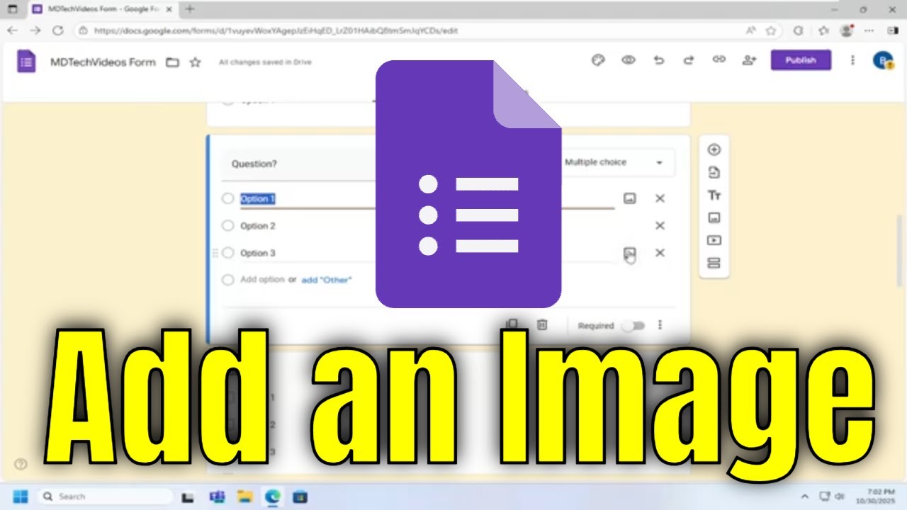 How To Add an Image on Google Form [Guide] - YouTube