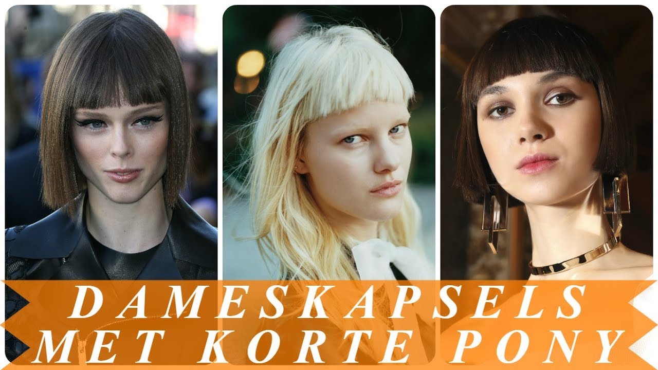 Dameskapsels met korte pony 2018 - YouTube