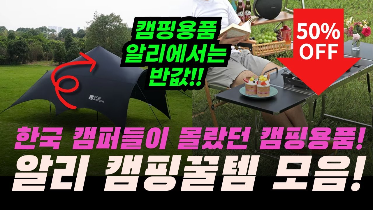 유튜버들이 극찬한 알리 캠핑템 알리익스프레스 추천순위 인기순위 구매후기 상품평 할인정보 Youtube