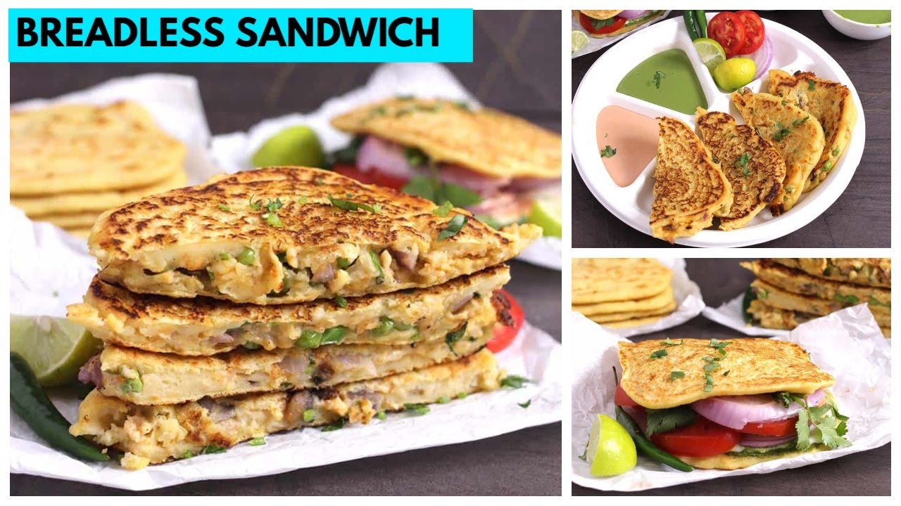 Sandwich without Bread | Veg Eggless Omelette | Breadless Sandwich | High Protein-packed ...