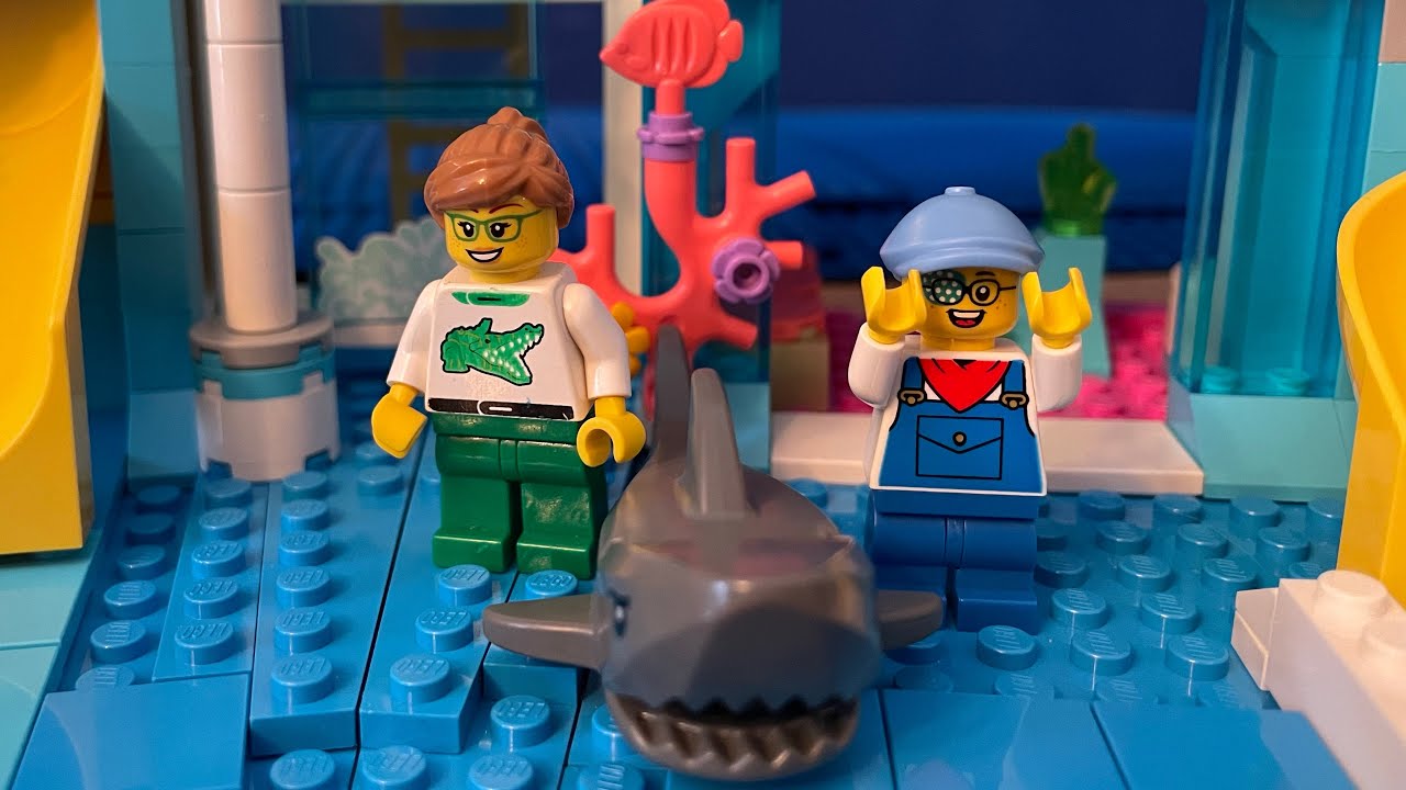 Shark at The Water Park Lego Stop Motion - YouTube