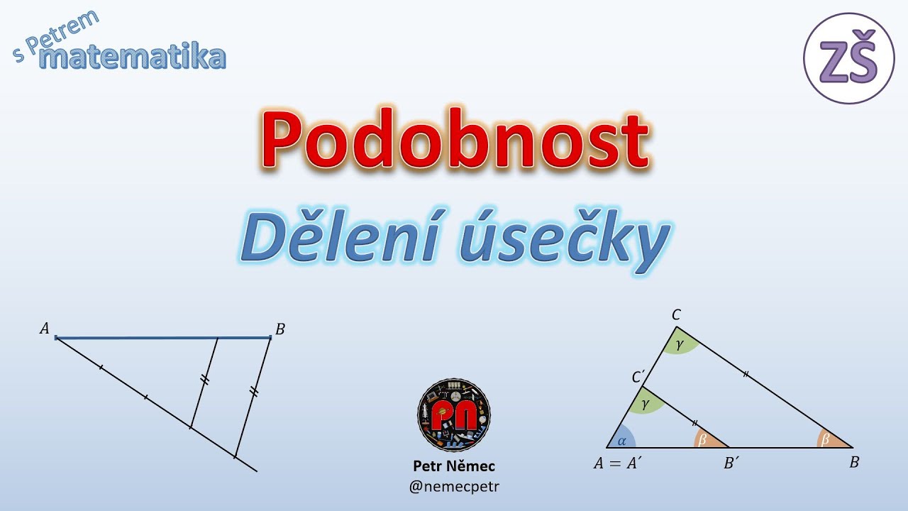 Dělení úsečky v poměru (podobnost) - matematika ZŠ - YouTube