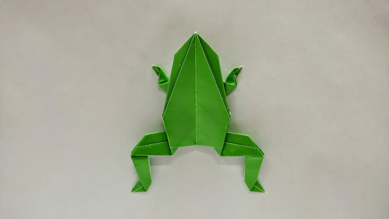 How To Make a paper Origami Frog - Origami Frog Tutorial - Easy Origami ...