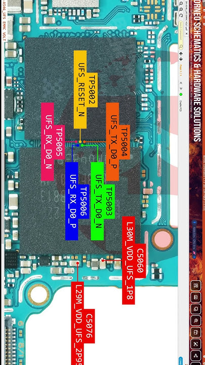#samsung A54 5GSM A546 #ufs Isp Pin Out - YouTube
