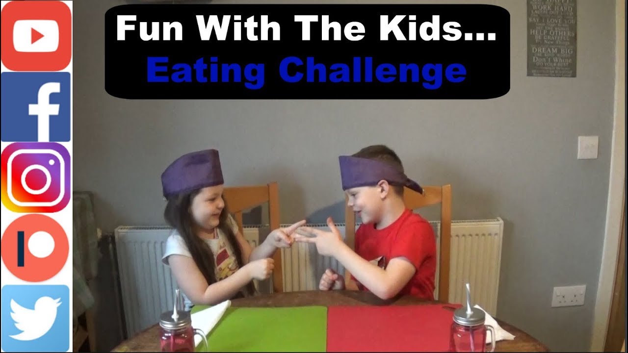 Fun With The Kids...Eating Challenge - YouTube
