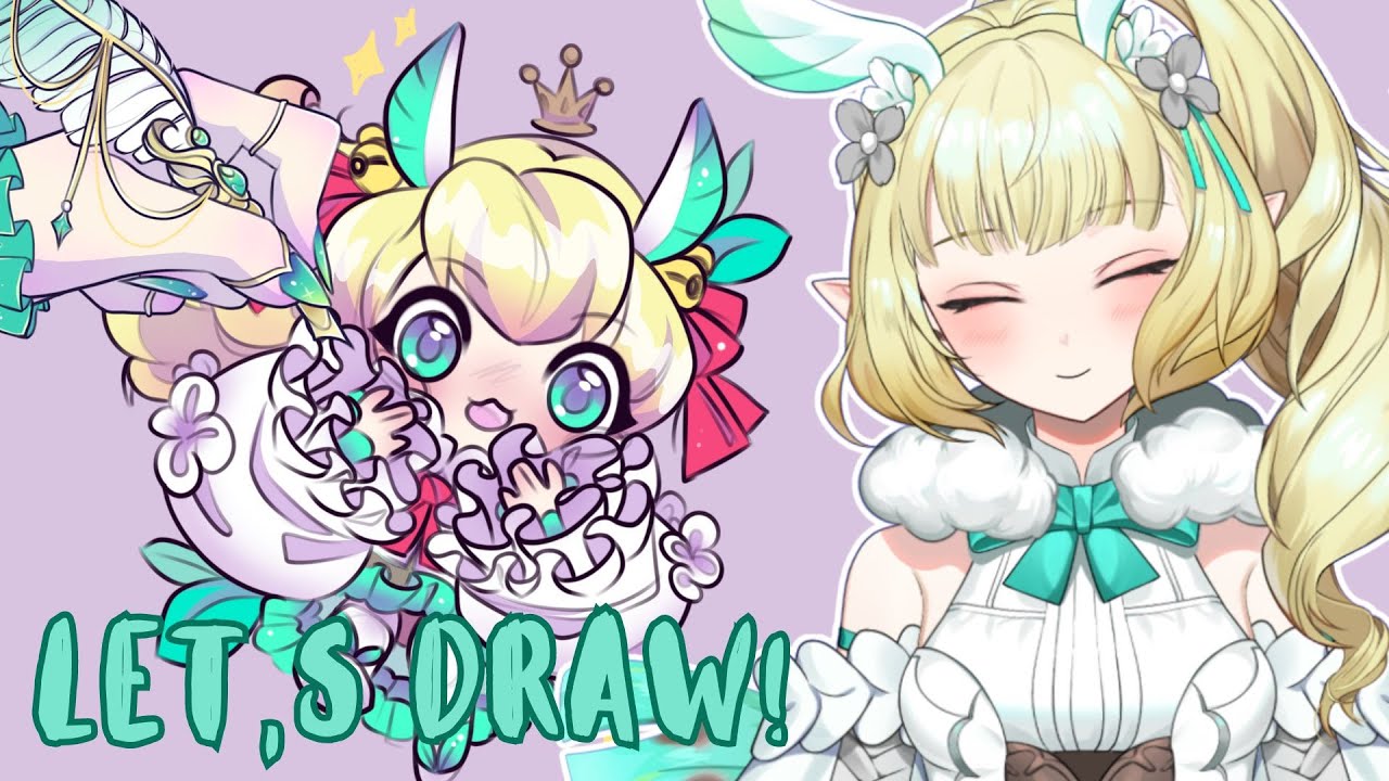 Let's Draw! Drawing A Cute Outfit Of My Vtuber!│ART STREAM - YouTube