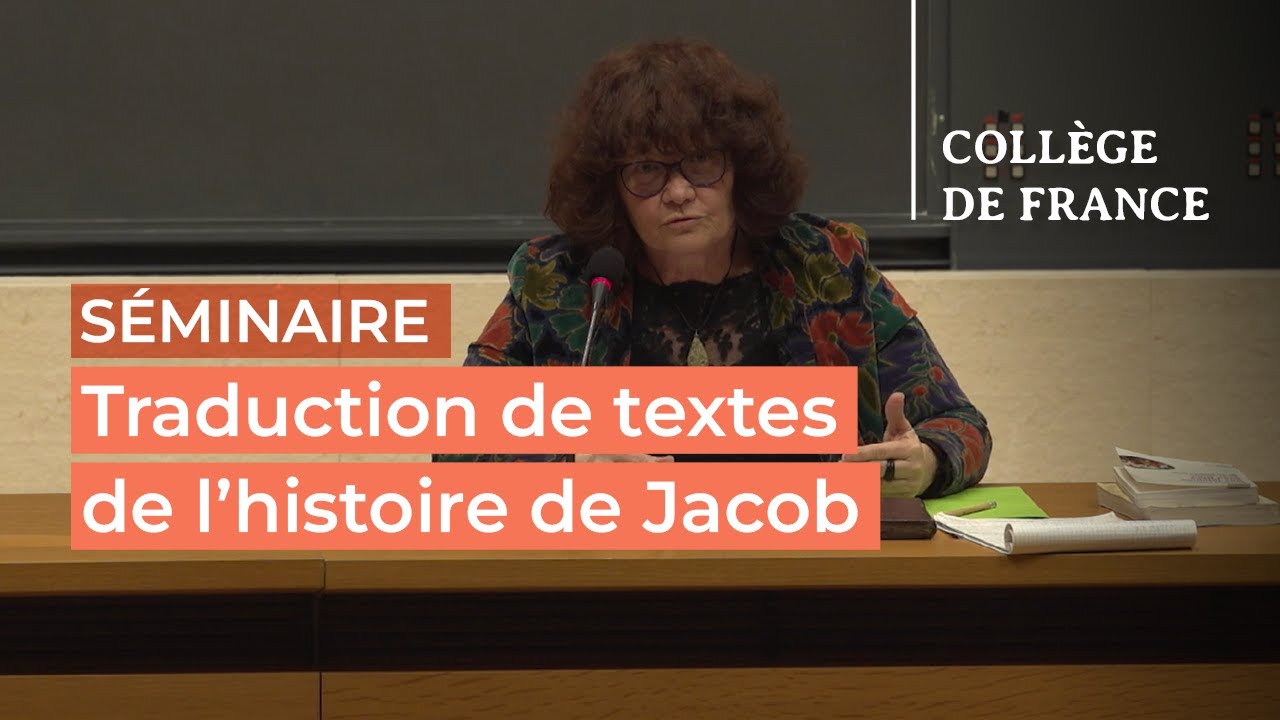 Traduction de textes de l'histoire de Jacob (2) - Thomas Römer (2021 ...