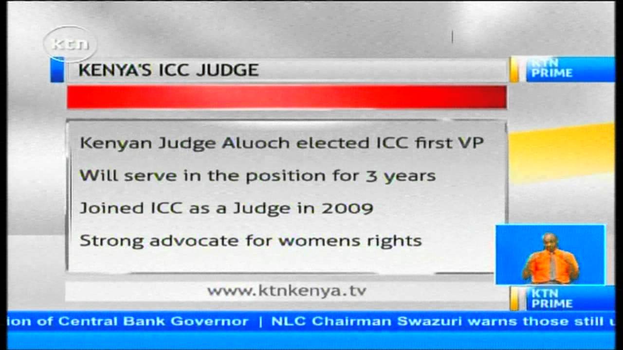 Kenyan Judge Joyce Aluoch elected as as the first vice-president of ICC ...