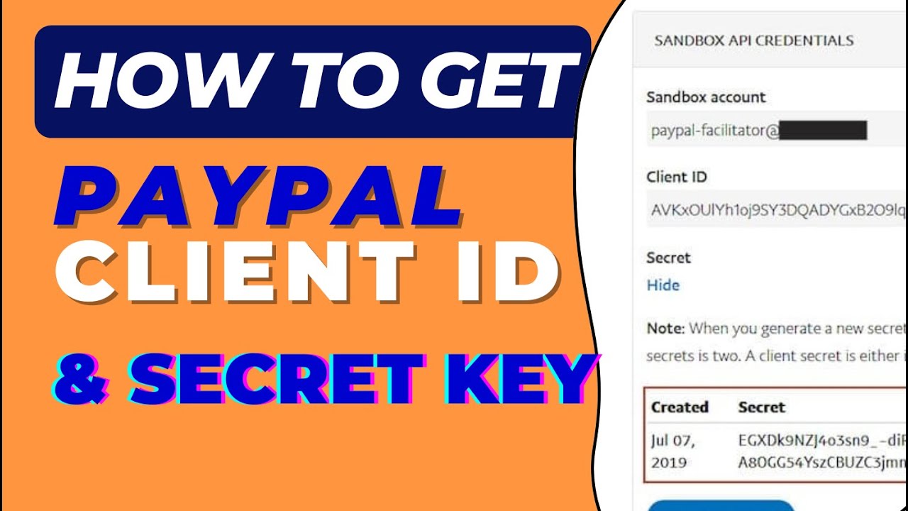 How to get PayPal client ID and Secret key | Generate PayPal client ID ...
