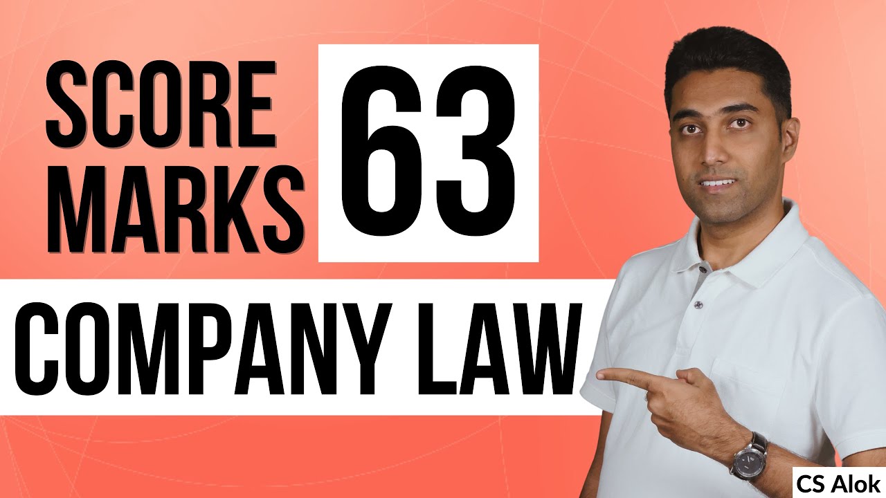 Get Extra Marks in CS Executive Exams : Company Law Analysis of Answer Sheet to Score 60 Marks ...