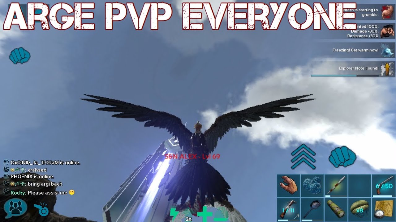 ARK MOBILE - ARGE PVP WITH ENEMIES & UPGRADING BASE - YouTube