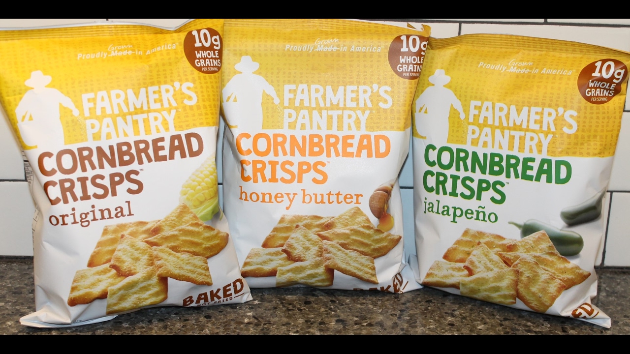 Farmer’s Pantry Cornbread Crisps: Original, Honey Butter & Jalapeno ...