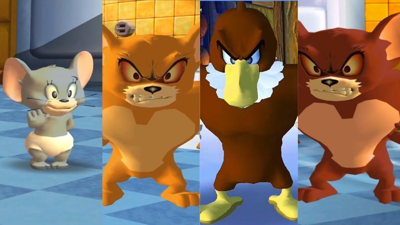 Tom and Jerry War of the Whiskers:Nibbles vs M.Jerry vs Eagle vs M ...