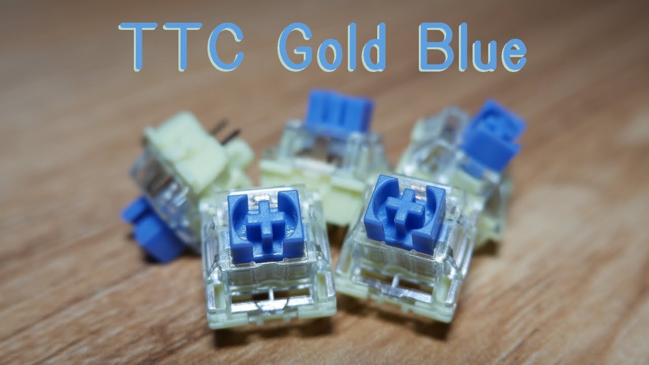 TTC Gold Blue review | A Silent Clicky Switch? Why? - YouTube