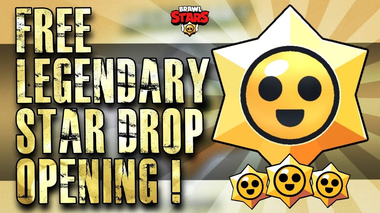 Brawl Stars Free Legendary Star Drop Opening In All Accounts - YouTube
