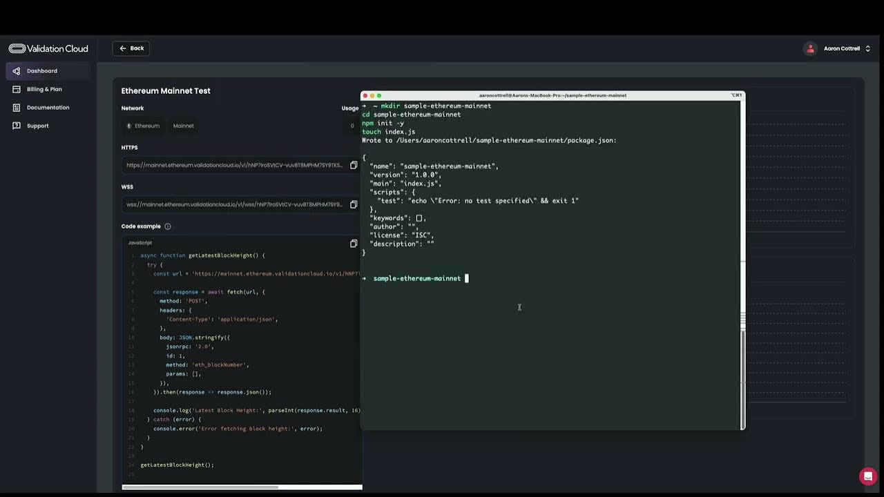 Code Example | Validation Cloud - YouTube