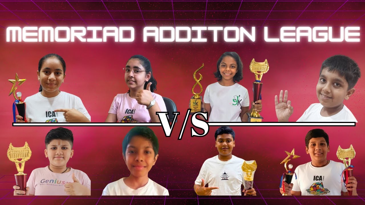 Memoriad Addition League / The Ultimate Face-off - YouTube