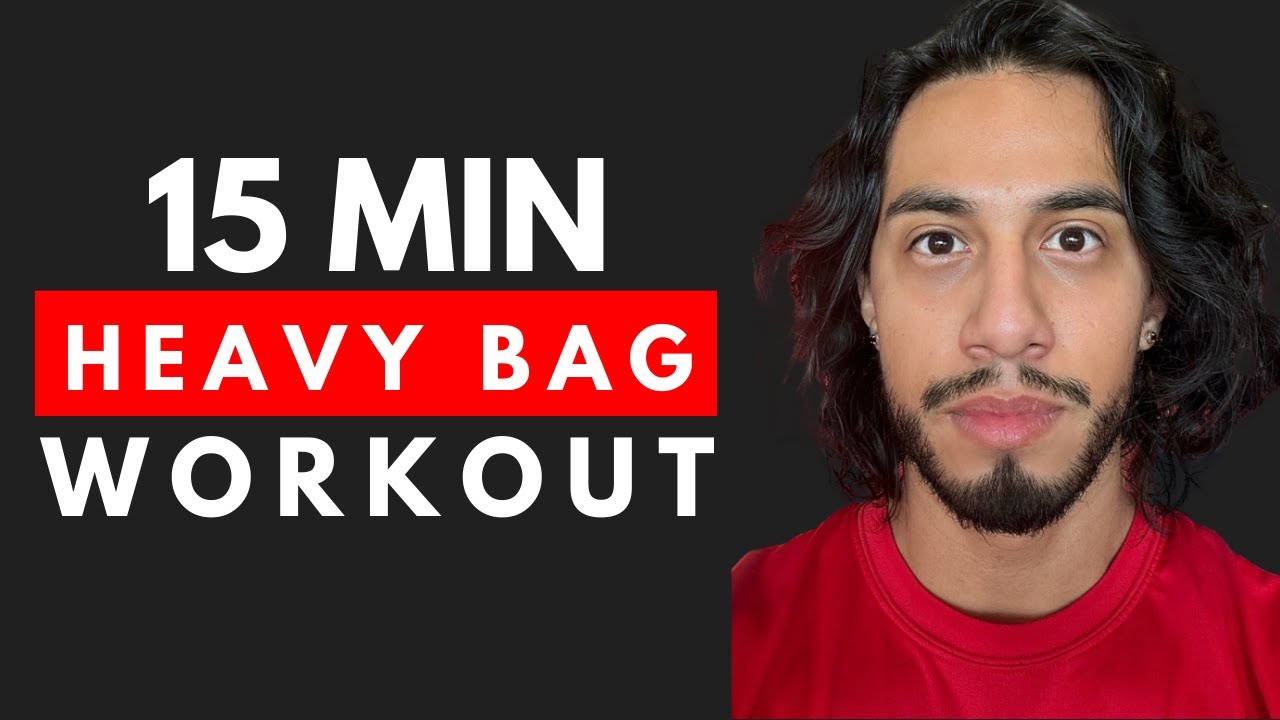 15 Minute Heavy Bag Boxing Workout For Cardio - YouTube