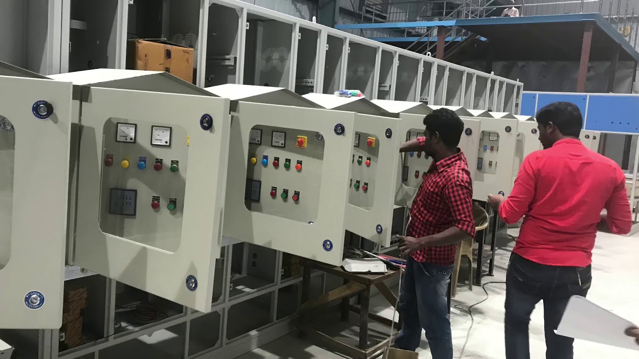 Electrical panel manufacturing unit LT panels - YouTube