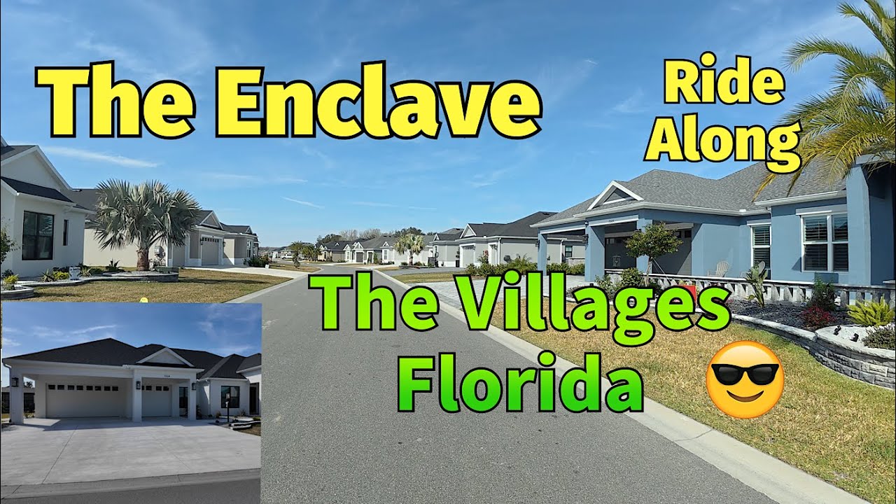 The Enclave in the Villages Florida a Golf Cart Ride Along - YouTube