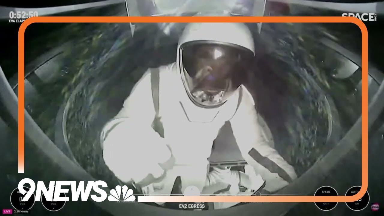 Polaris Dawn crew completes first commercial spacewalk - YouTube