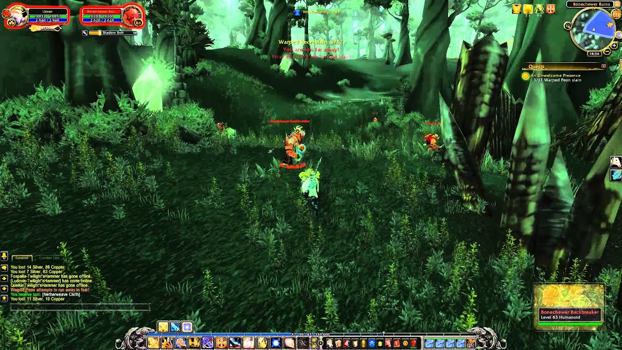 An Unwelcome Presence Quest Playthrough - Terokkar Forest - YouTube