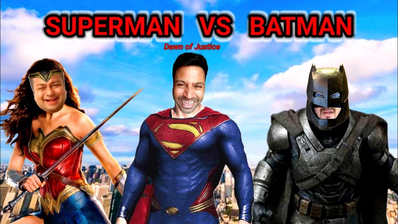 Superman vs Batman : Indian Meme Version 🎧 | Lord Puneet | Hindustani ...