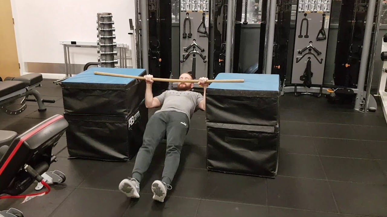 Homemade Inverted Row - YouTube