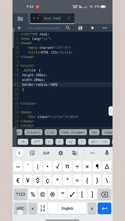 Shorts Html Css Shapes Create Circle Html Css Shapes Html Css Circle Youtube