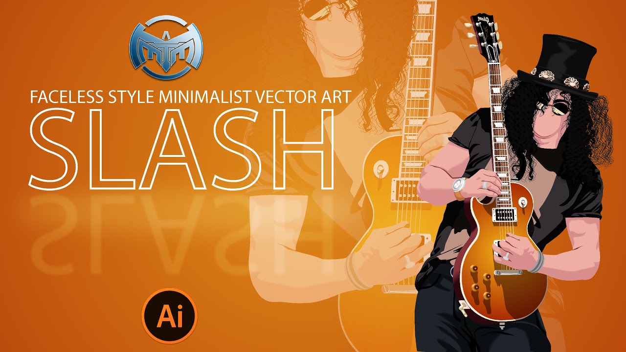 Slash | Fan Art | Faceless Style Minimalist | Vector Art | Adobe ...