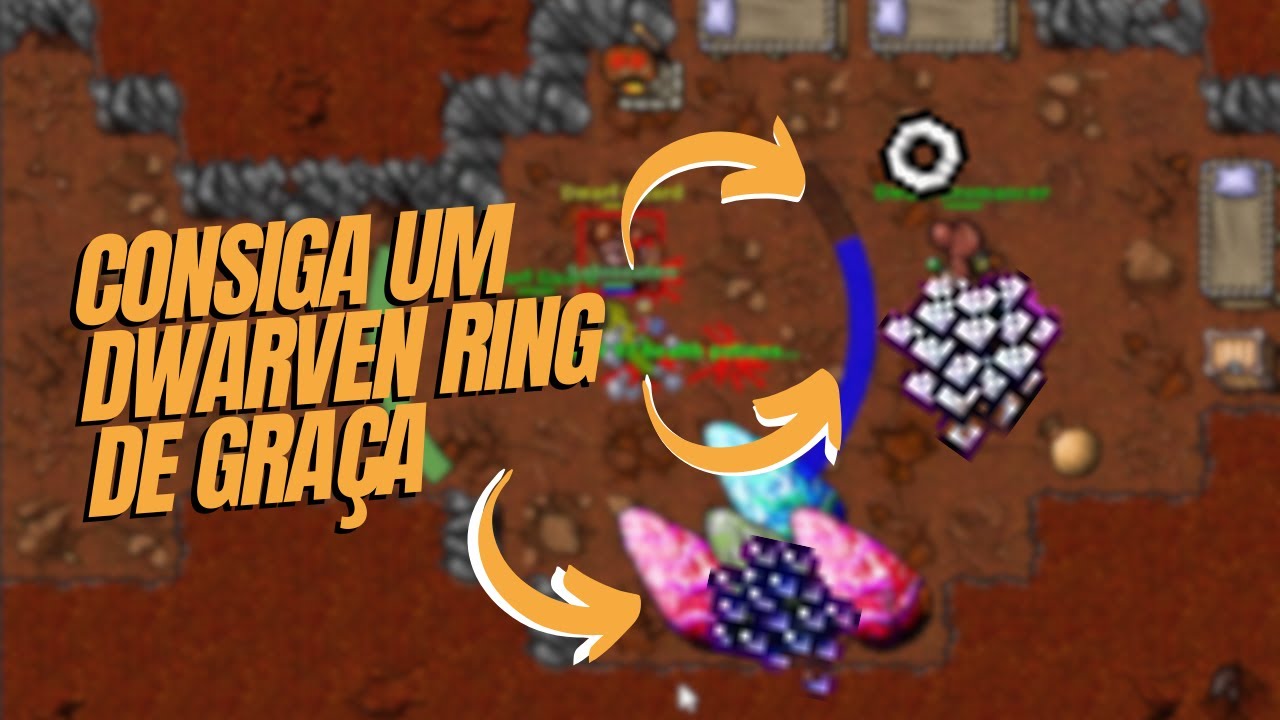 [TIBIA] CONSIGA UM DWARVEN RING DE GRAÇA~LOCAIS SECRETOS NO TÍBIA - YouTube