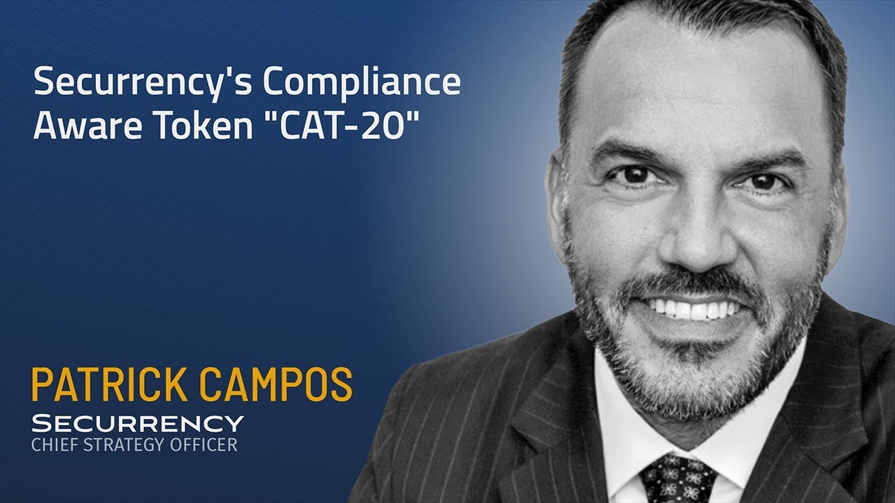 Patrick Campos discusses Securrency's Compliance Aware Token "CAT-20" - YouTube
