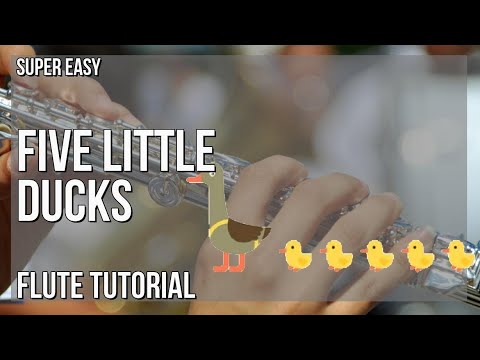 How to play Five Little Ducks by Super Easy Songs on Flute (Tutorial ...