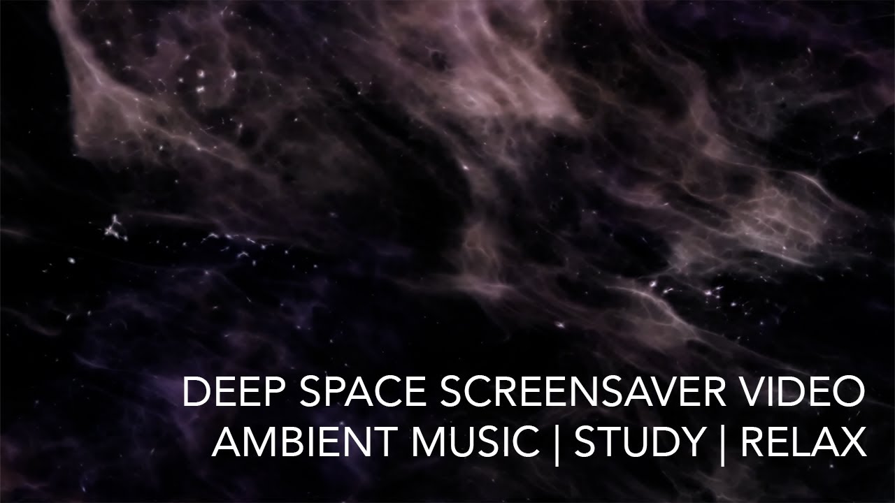 Deep Space Atmosphere Screensaver Video | Wind sounds | Meditation ...