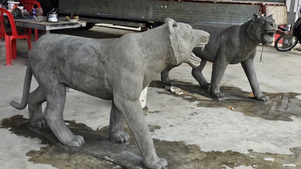 រូបខ្លាស៊ីម៉ង់ និងរបៀបខ្លះៗក្នុងការពត់ដែក Cement Tiger and some ways in ...