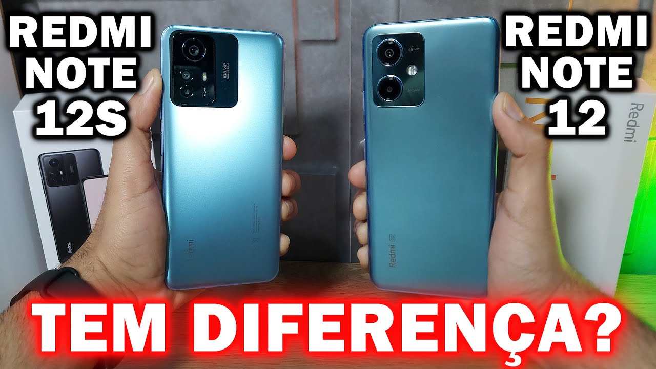 Redmi Note 12S vs Redmi Note 12 5G Tem Diferença - YouTube