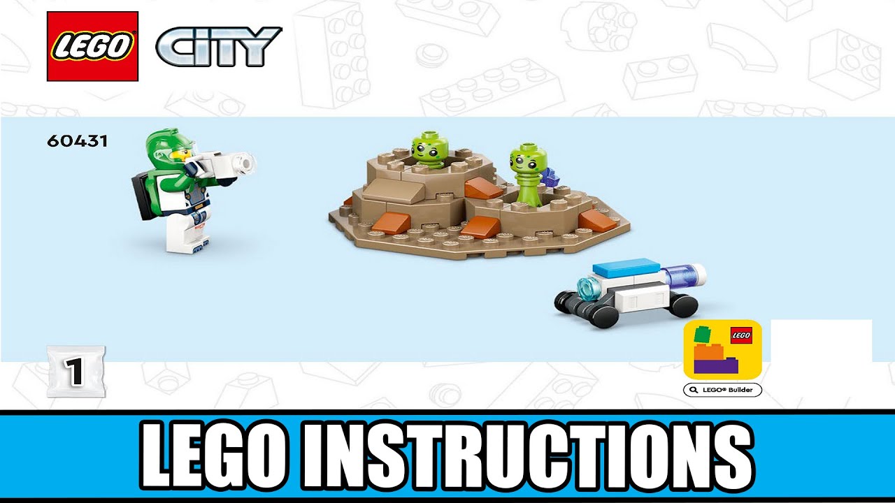LEGO Instructions - City - 60431 - Space Explorer Rover and Alien Life ...