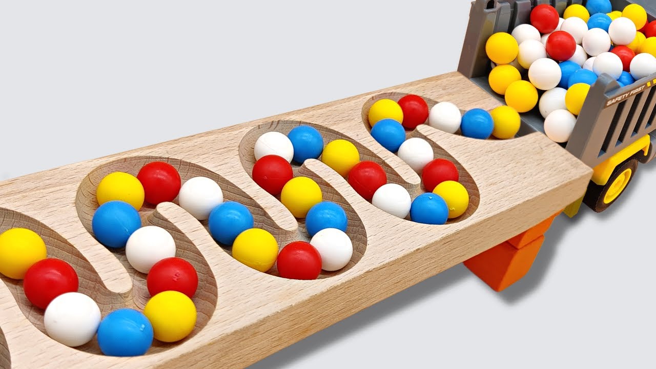 Satisfying Building Block coaster ☆ Marble Run ASMR Big Dinosaur and ...