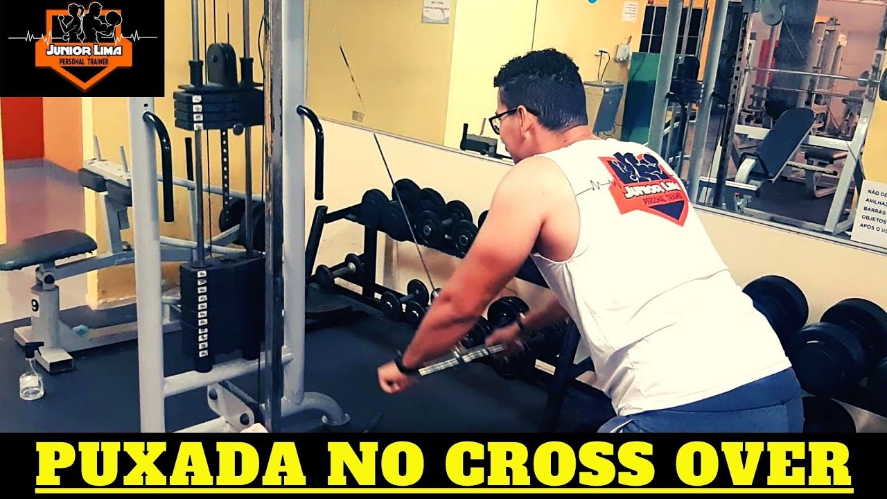 PUXADA ALTA NO CROSS OVER Barra Reta {Pull Down} - Saúde Em Foco💪 - YouTube