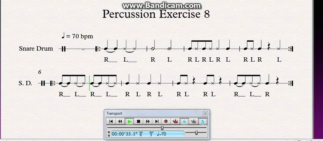 Percussion Exercises 8 - YouTube