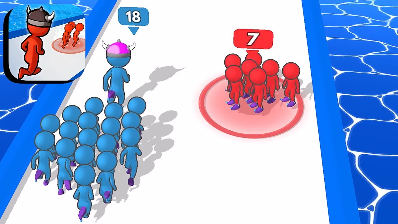 Crowd Battle 3D - All Levels Gameplay Android,ios (Levels 6-9) - YouTube