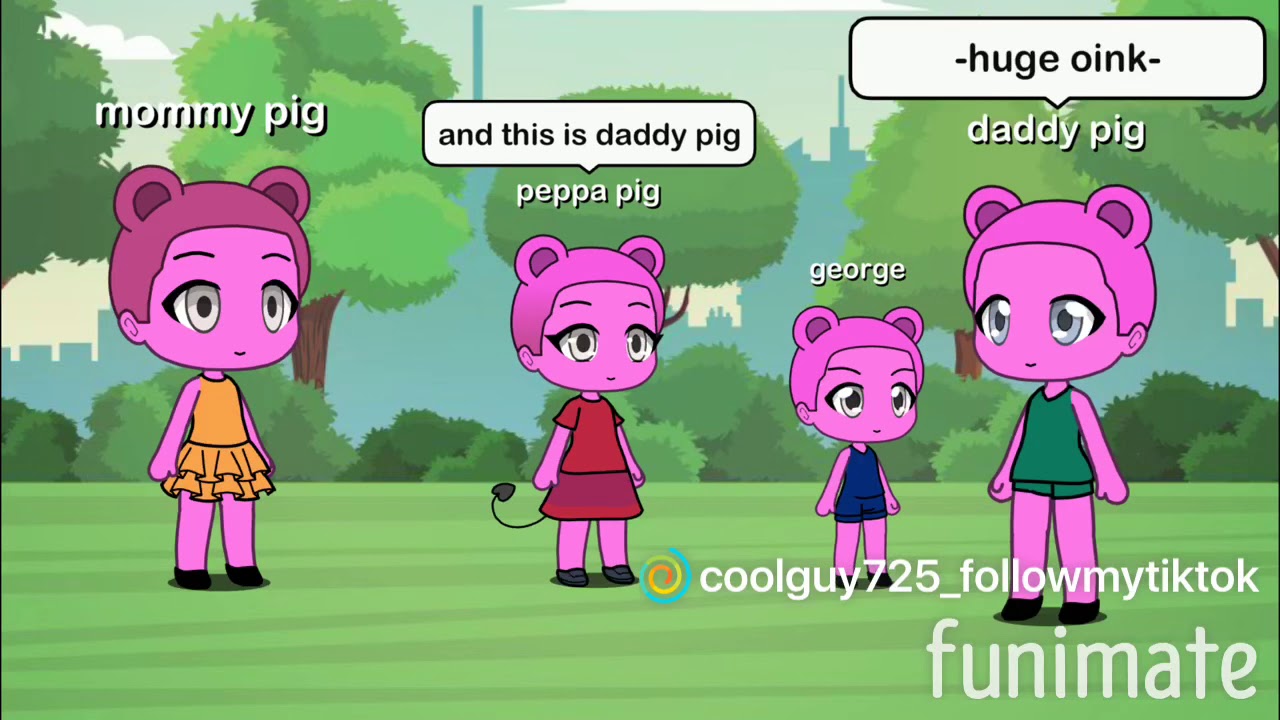 Peppa pig theme in gacha life - YouTube