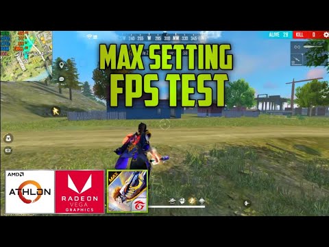 Free fire Max | FPS Test | Amd athlon 3000g - single channel - YouTube