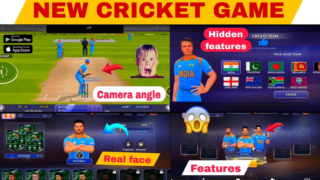 NEW CRICKET GAME🥳CRICKET SHOWDOWN HD GRAFICS GAMEPLAY HIDDEN FEATURES ...